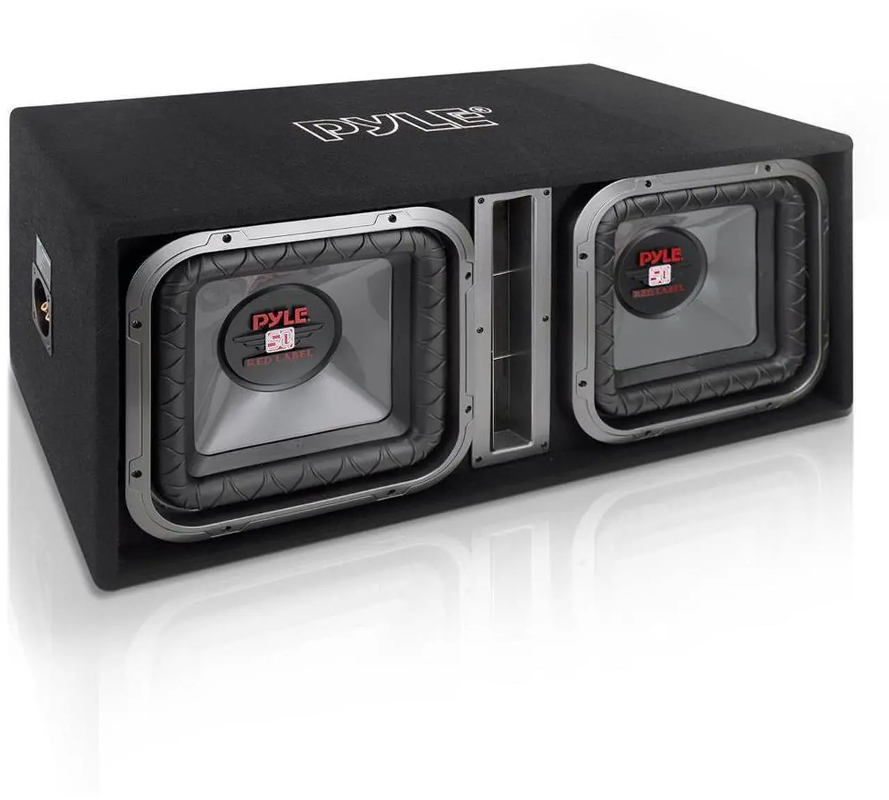 Pyle 12" Dual Subwoofer Box System, 2400W Max Power, Rear Vented Design ...