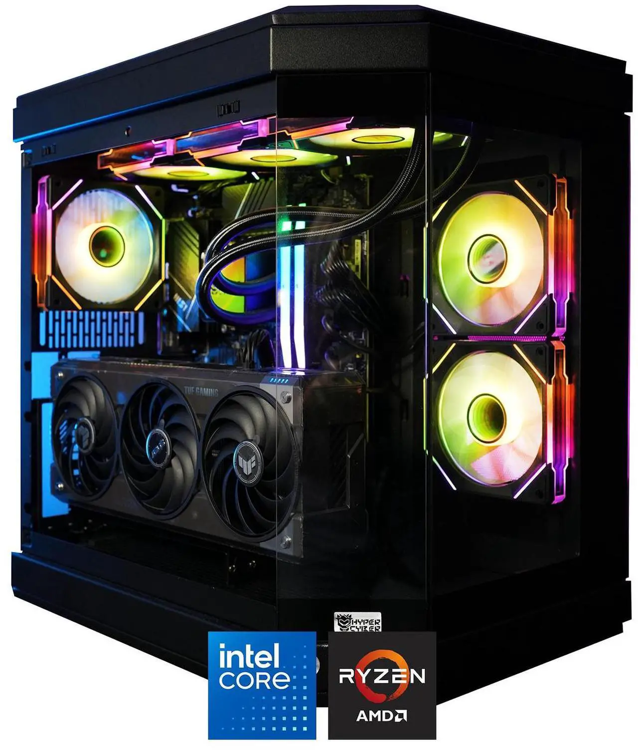 HYPER CYBER Ultra X BLACK Gaming PC Desktop Computer Intel Core i7 ...