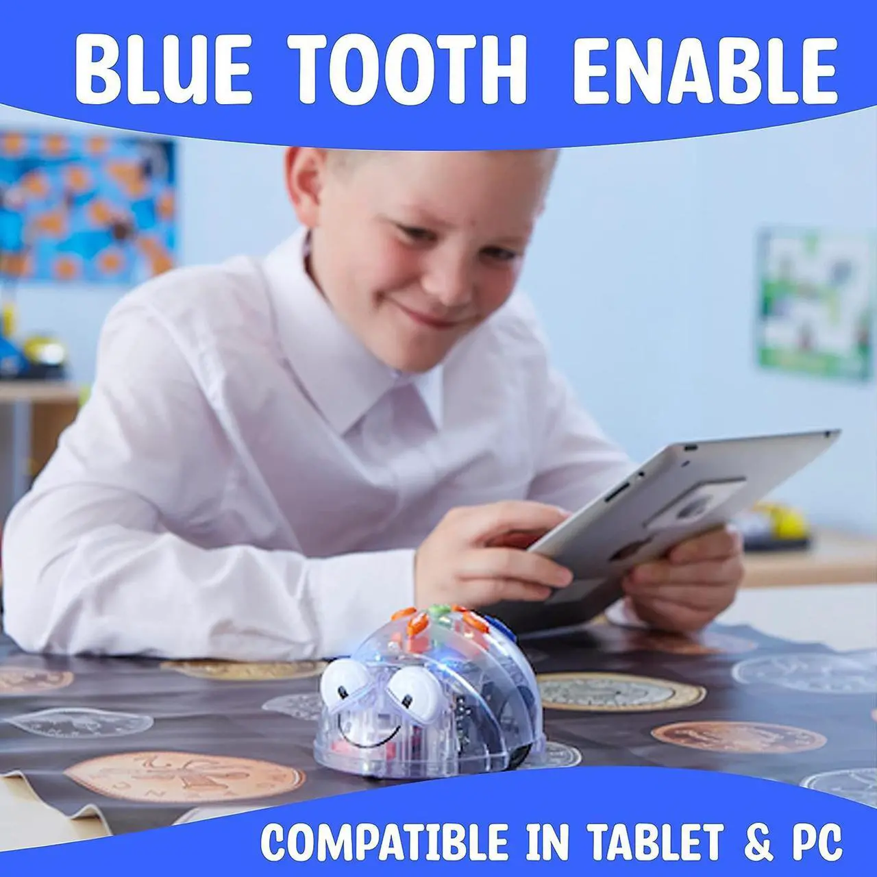 TTS Blue-Bot Programmable Floor Robot - See & Say Version - STEM ...