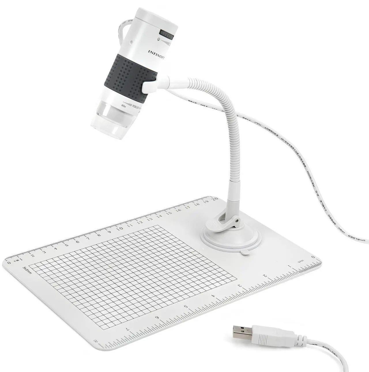 TTS Digital USB Monocular Flex-View Microscope - 60x to 250x ...