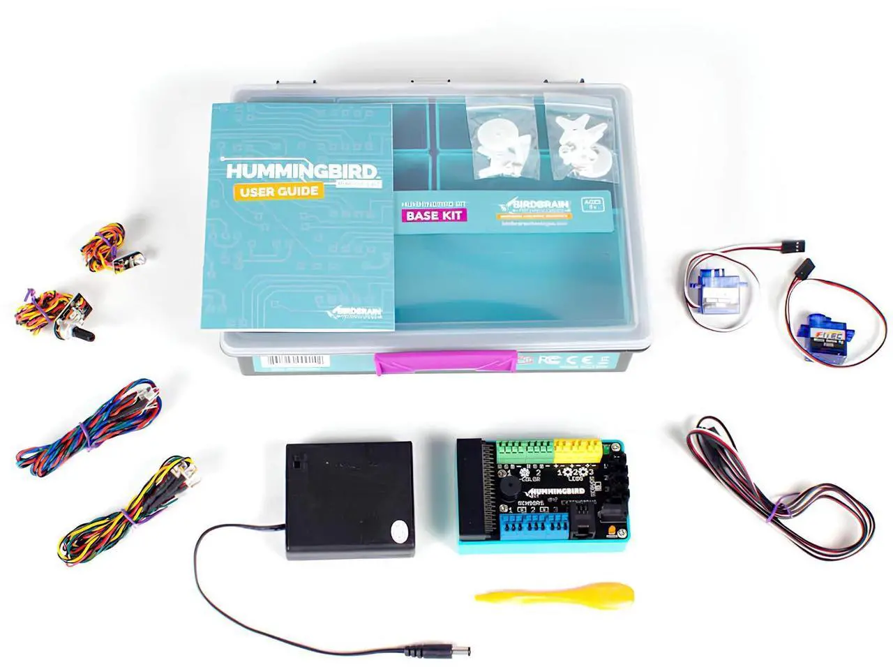 BirdBrain Hummingbird Bit Base Kit with Micro:bit STEM Robotics Kit for ...