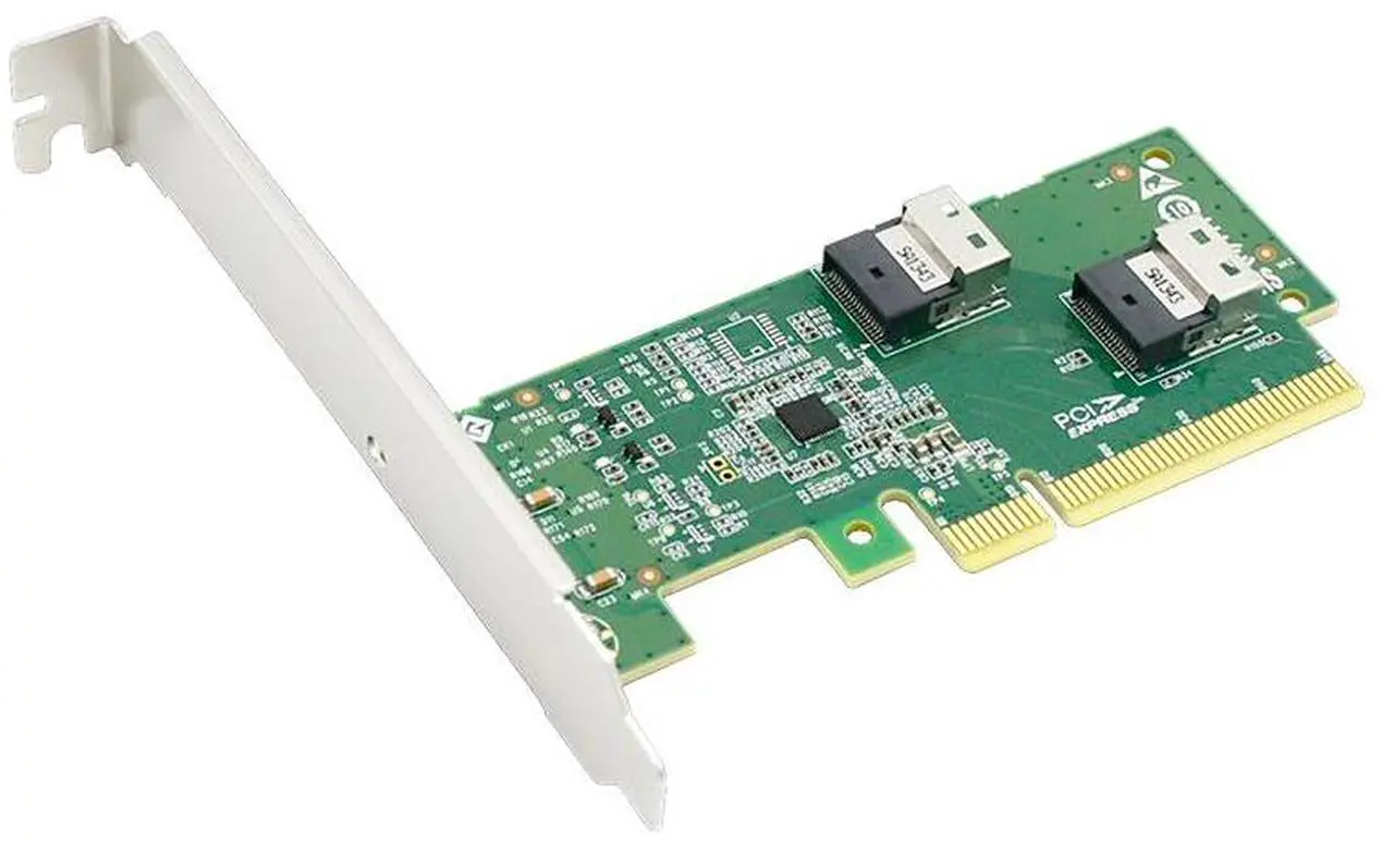 eShinreal PCI Express 4.0 x8 to SlimSAS SFF-8654 8i Adapter Card ...