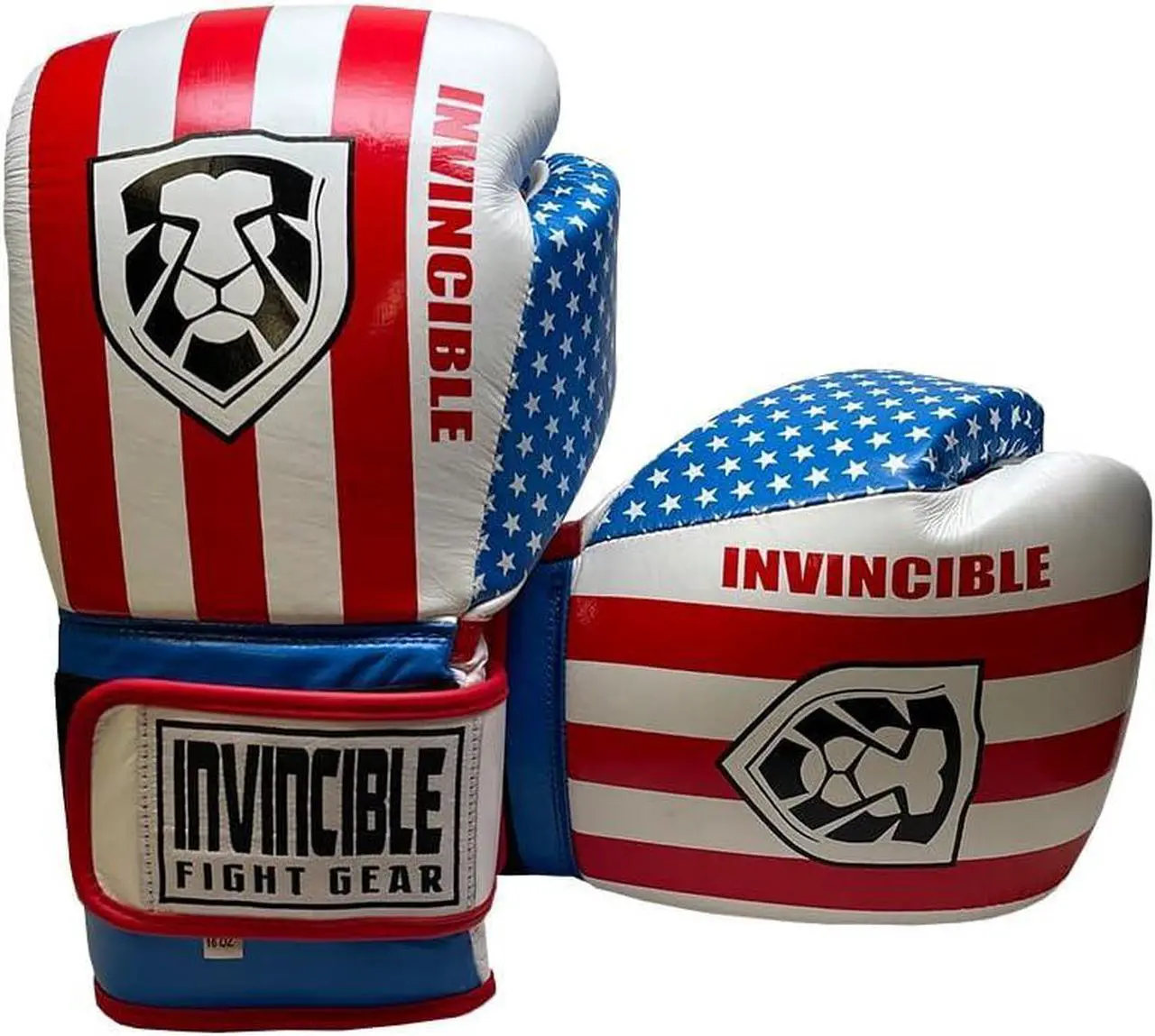 Invincible Fight Gear Standard Leather Hook and Loop Training Boxing ...