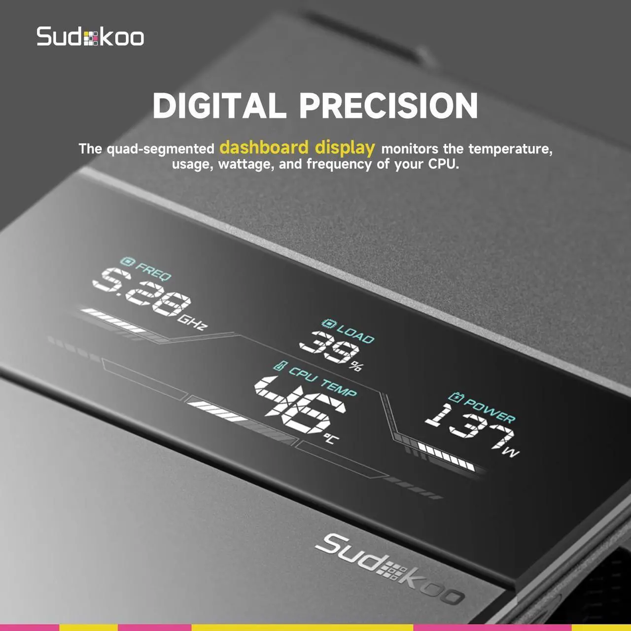 Sudokoo SK700V AM5-Designated CPU Air Cooler, Single Tower, 7 Heatpipes ...