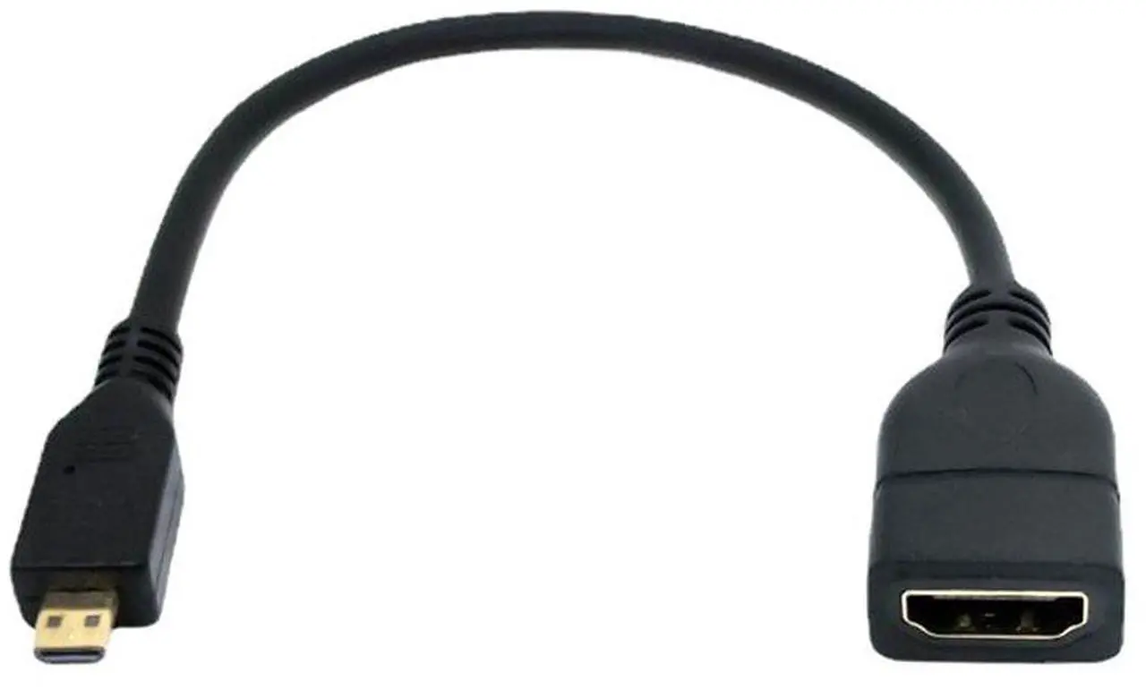 HDMl female to micro-HDMl male high-definition cable A-to-D adapter ...