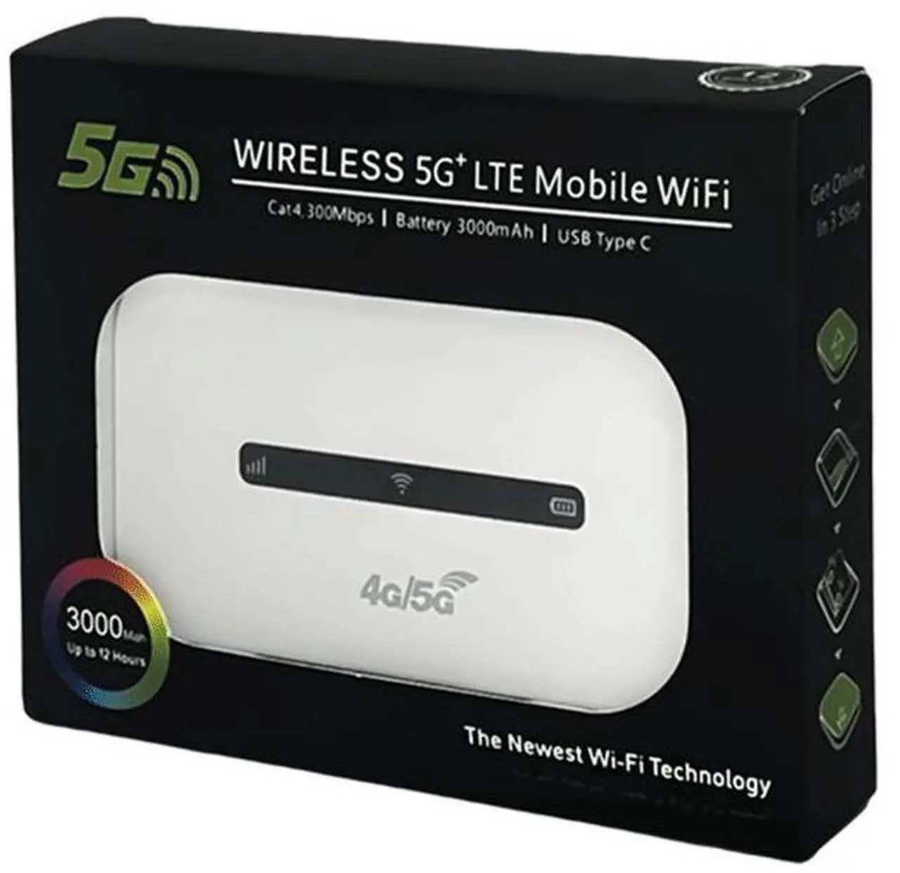 4Grouter Portable LTE Wireless Router - TYPE-C 4G MlFl Card Insertable ...