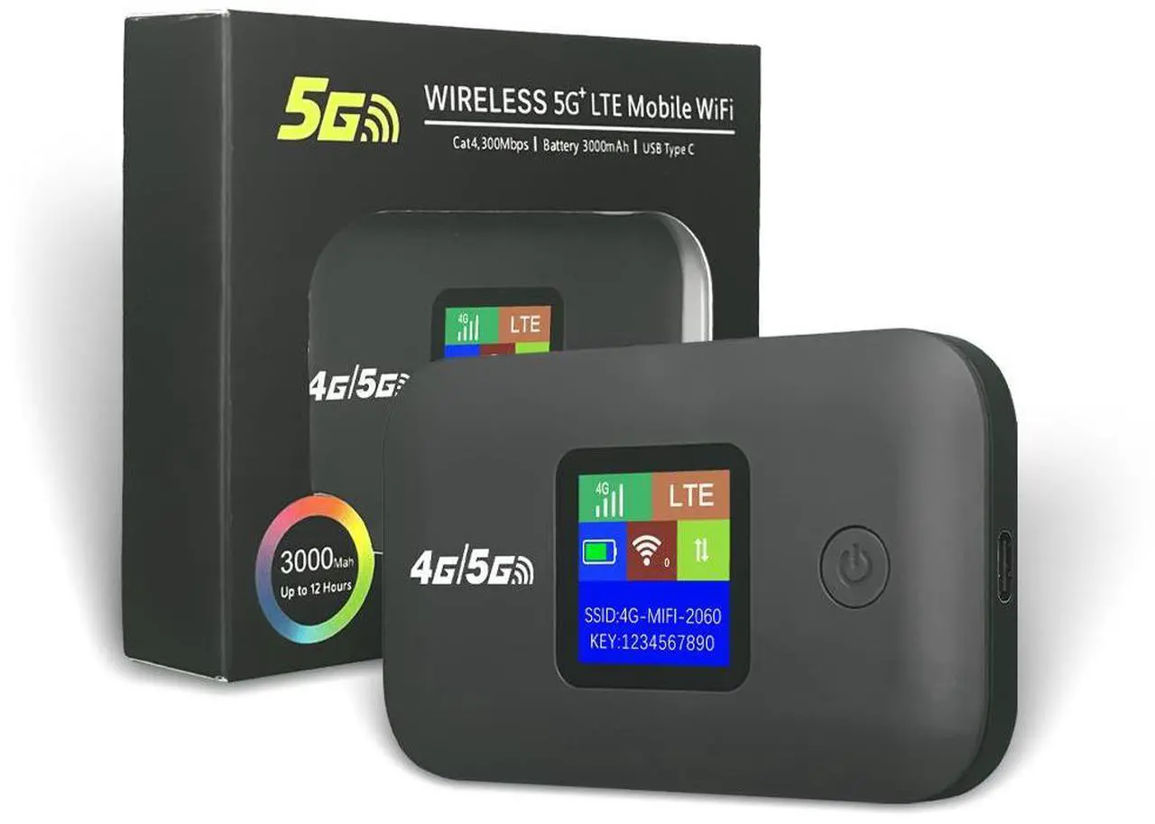 A84G wireless 3000mAh router card slot color screen MlFl mobile ...