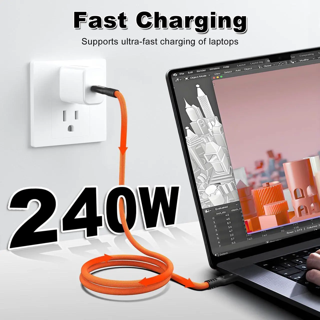 80Gbps Thunderbolt 5 Cable [Intel Certified] 3.3ft USB C to USB C Cable ...