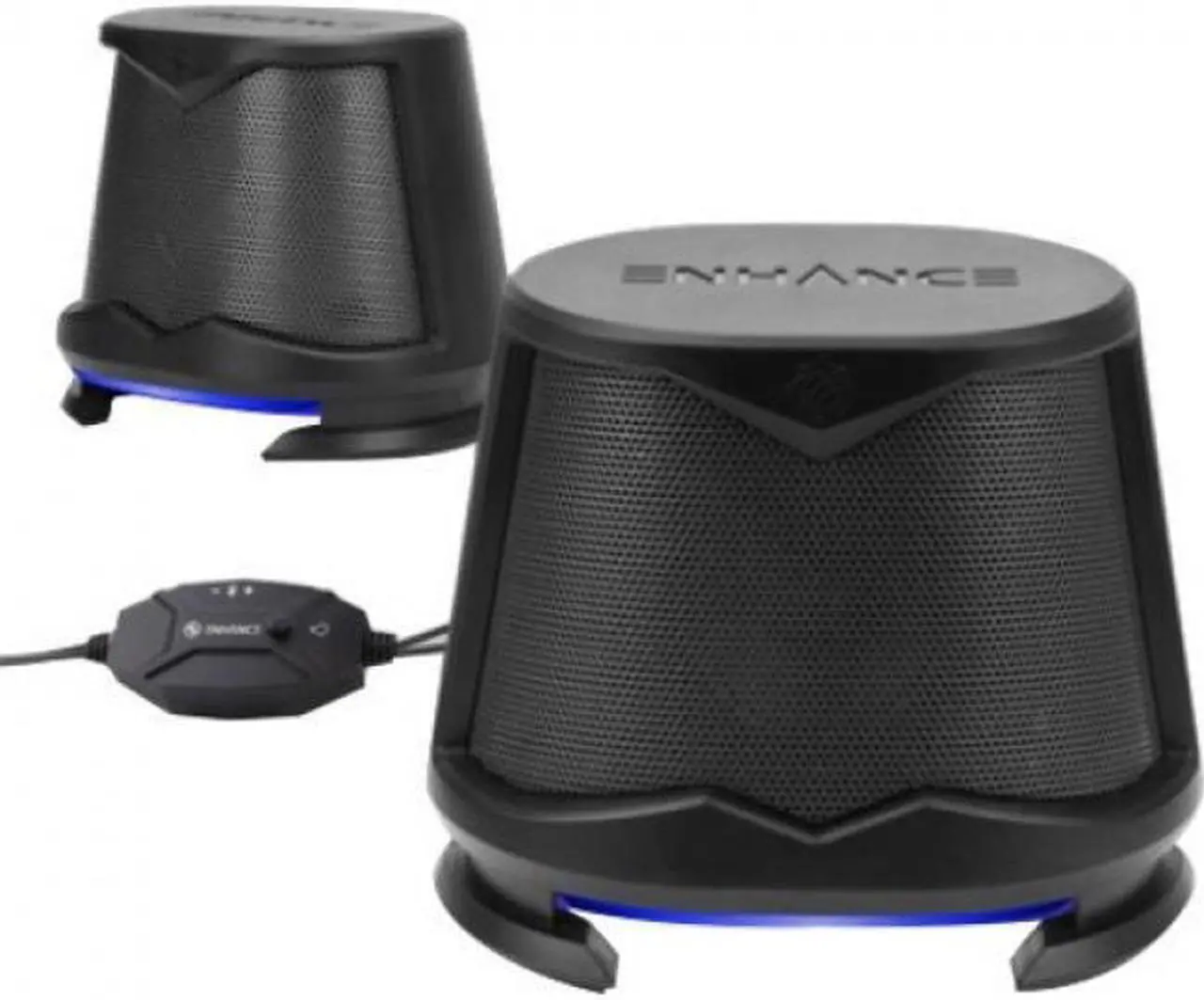 ENHANCE SB2 High Excursion Speakers with Blue LED Lights, 10W Peak ...