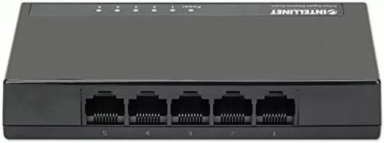 Intellinet 5-Port Gigabit Ethernet Switch - Fast & Reliable Network Hub ...