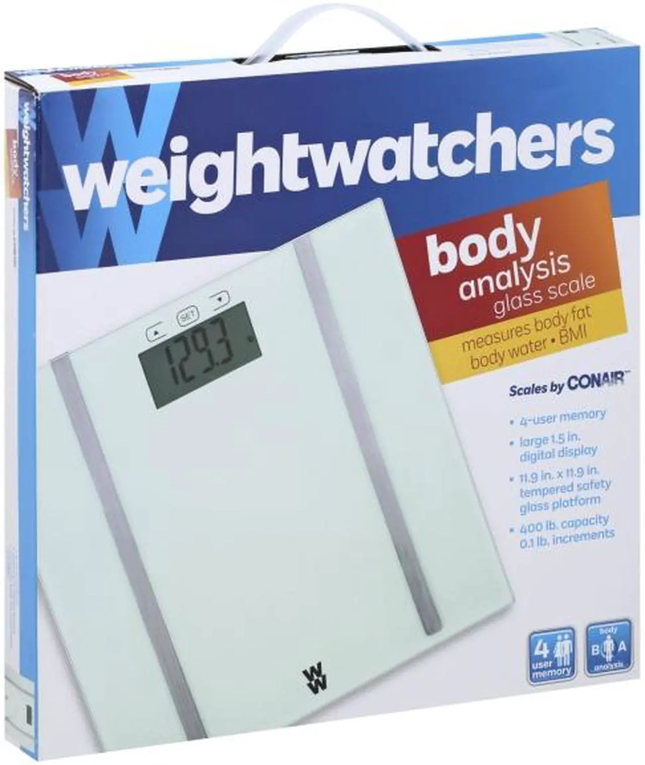 CONAIR WW706XF Glass Body Analysis Scale - Newegg.com