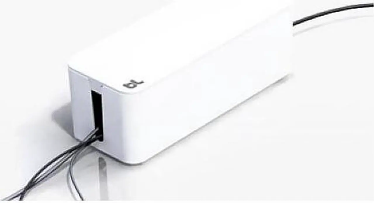 Bluelounge BLUCBM-WH CableBox Mini Cable Management Solution w/ 4 ...