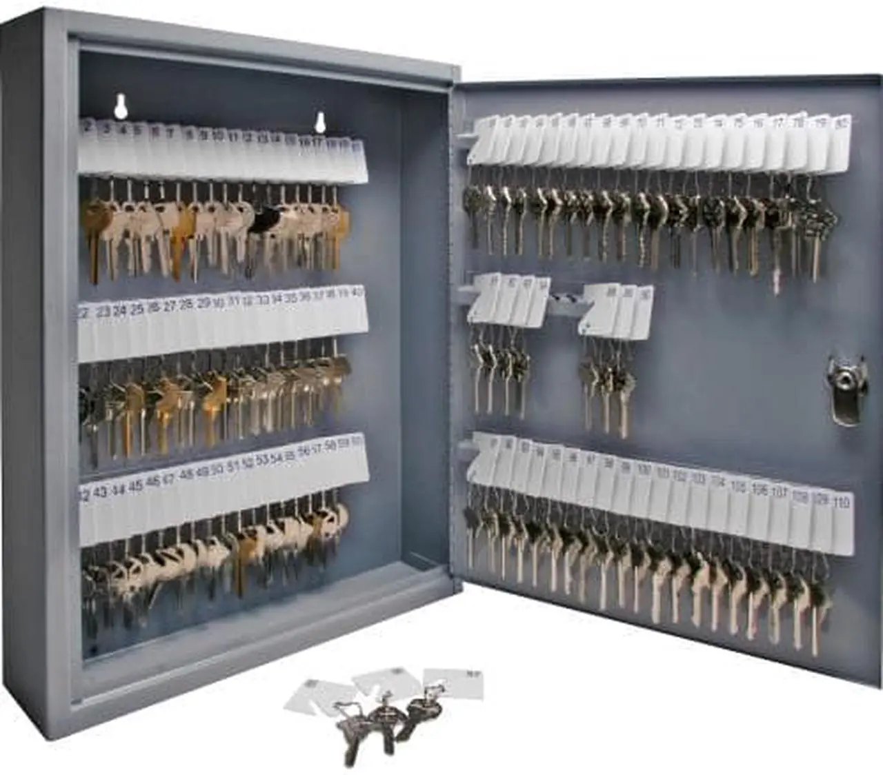 Sparco Secure Key Cabinet Key Lock 14"x3"x17-1/8" 110 Keys GY 15604 ...