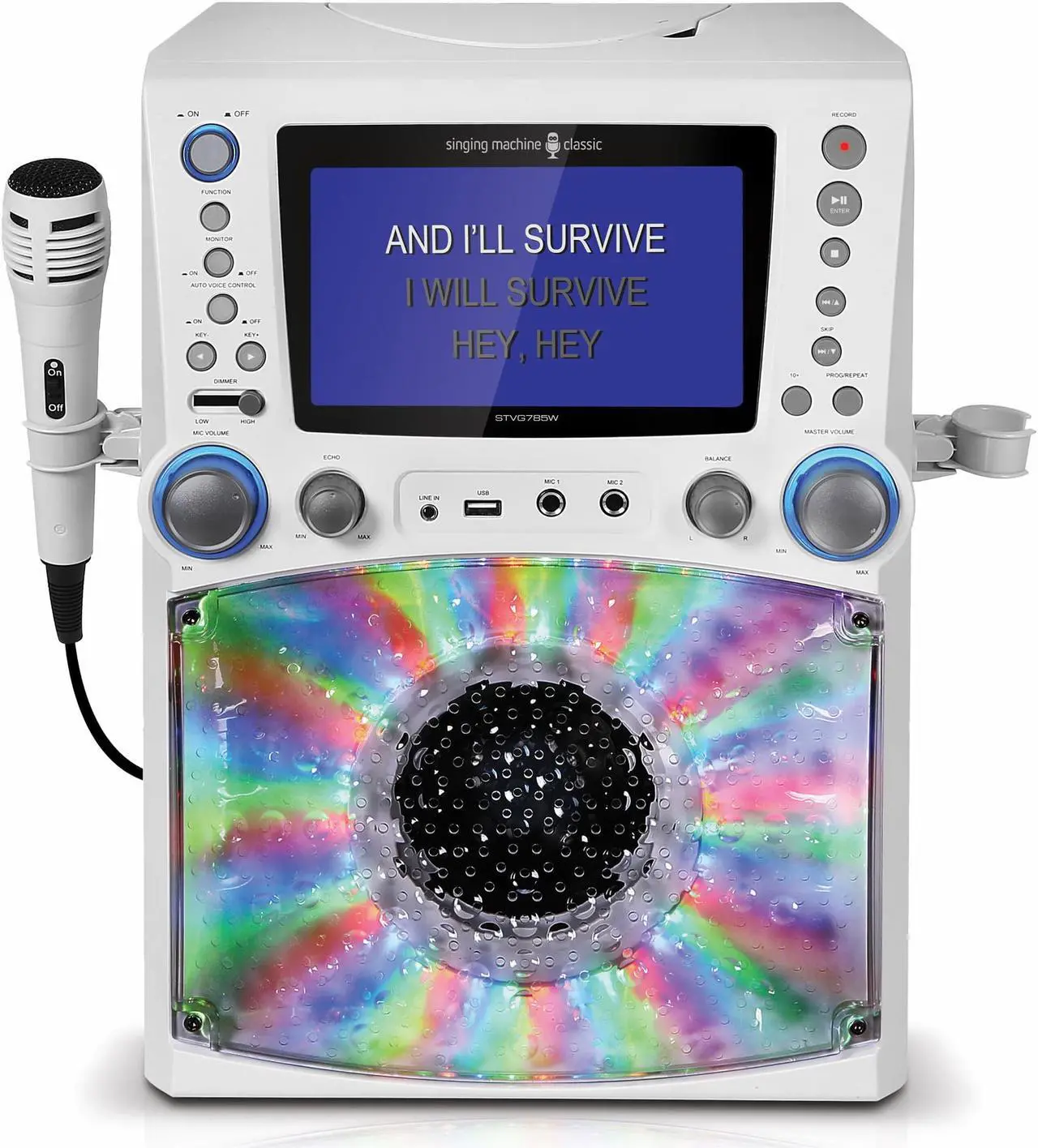 Singing Machine Classic Karaoke System with 7" Monitor, Recording to ...