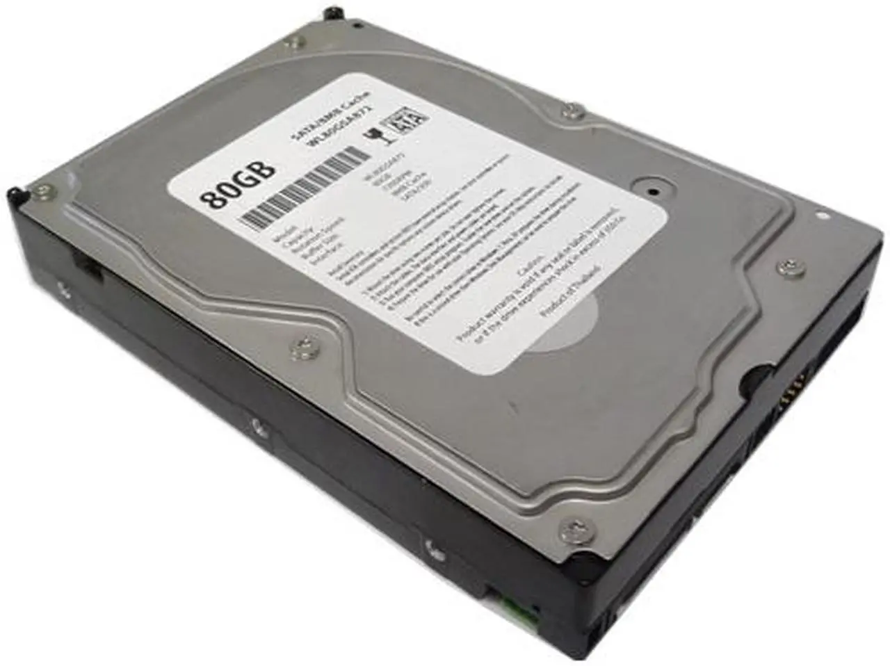 WL 80GB 2MB Cache 7200RPM SATA2 3.5" Internal Desktop Hard Drive (For ...