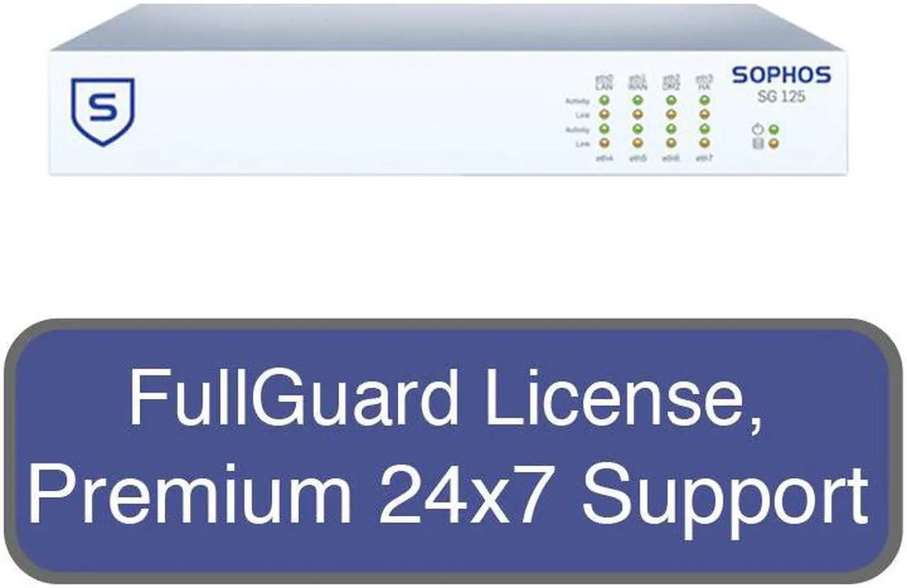 Sophos SG 125 / SG125 Firewall Security Appliance TotalProtect Bundle ...