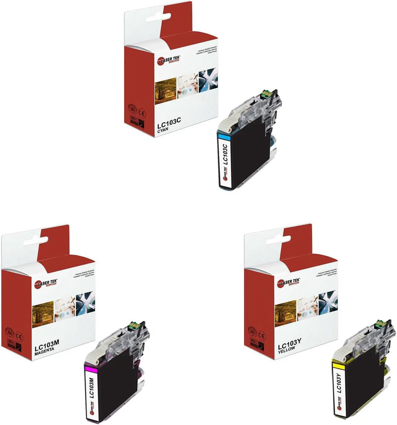 Brother LC107 and LC105 11-Set Compatible Super High Yield Ink ...