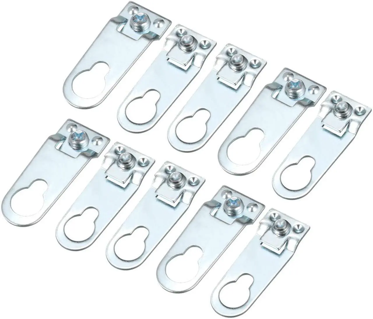 40mm x 15mm Steel Photo Picture Frame Hanging Brackets Hooks Hangers ...