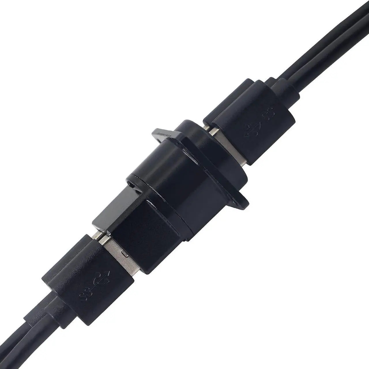 QIANRENON USB 3.0 Socket Dual USB Panel Mount Solderless Connector, USB ...