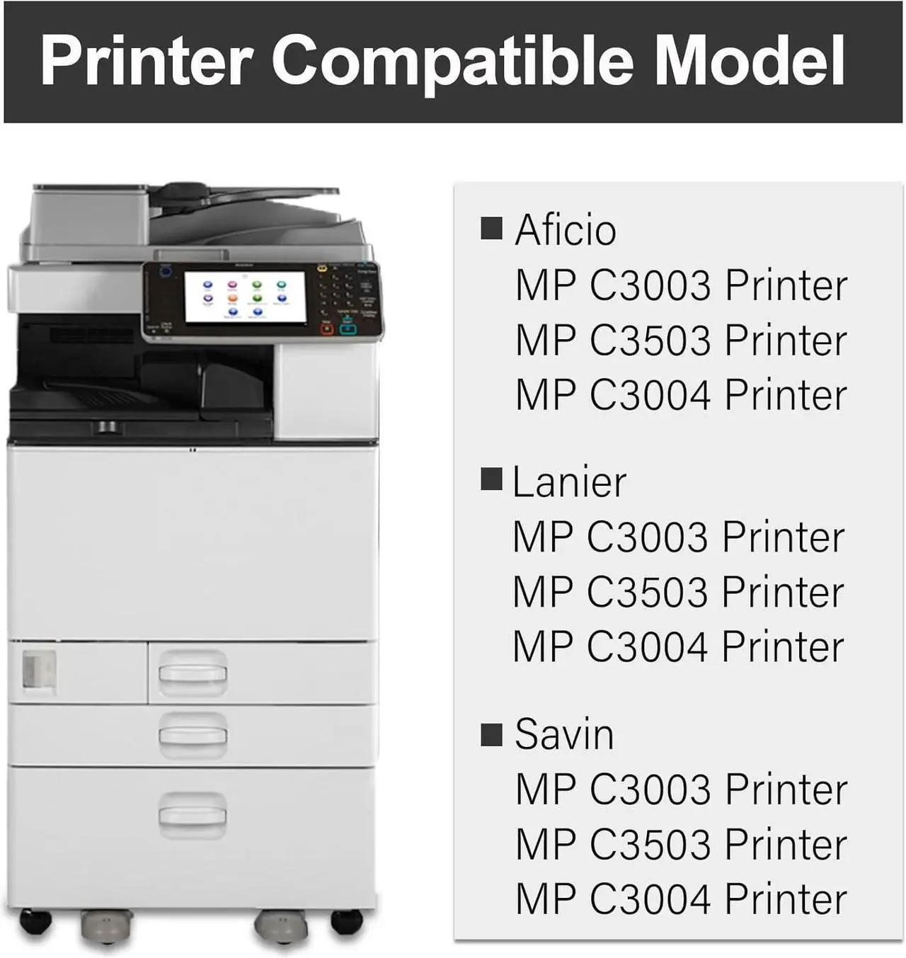 MP C3503 C3003 Cyan Toner Cartridge (1-Pack) : Bispe High Yield 841816 ...