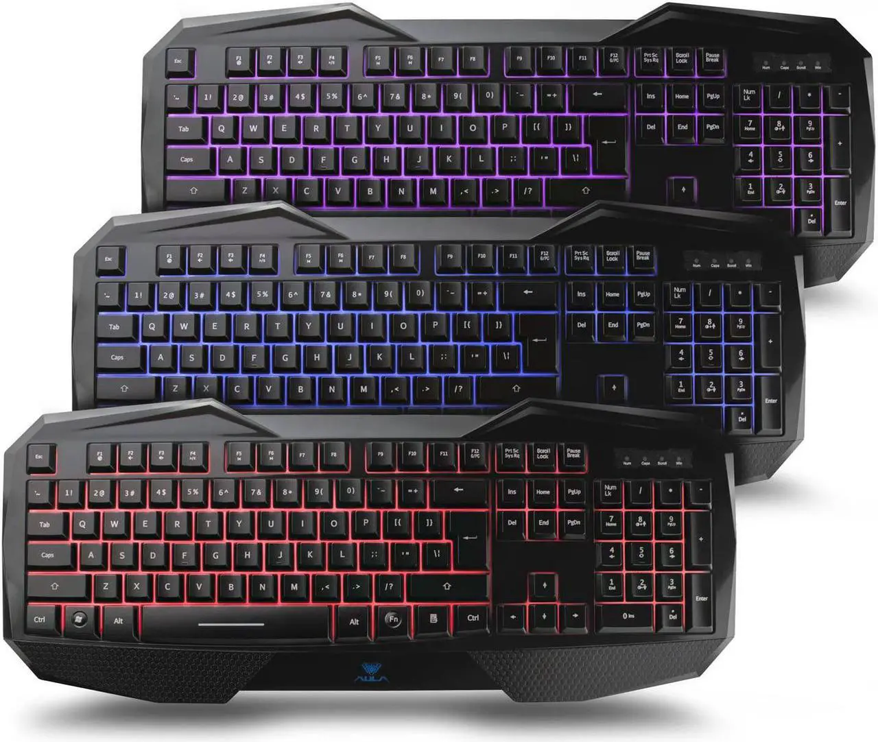 Aula LED Backlight Wired Gaming Keyboard (On Fire SI-859) - Newegg.com