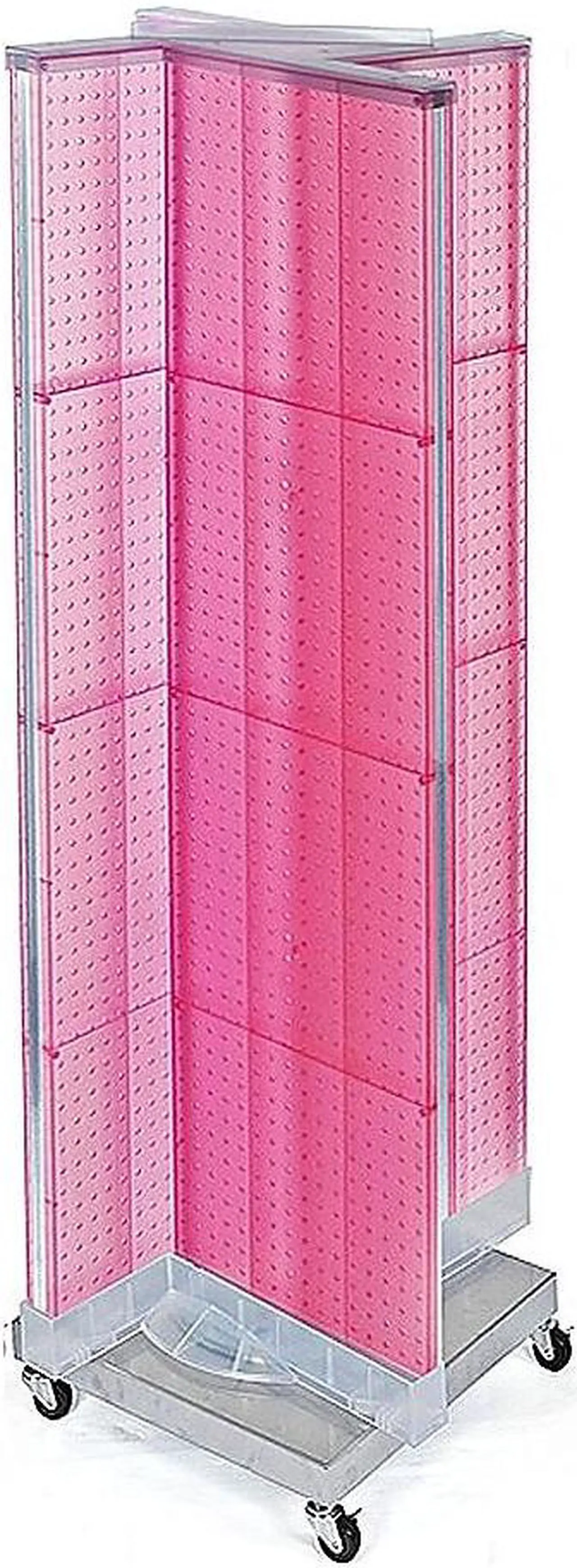 Azar Displays 16" x 60" Pegboard Floor Display Pinwheel Pink 700422-PNK ...