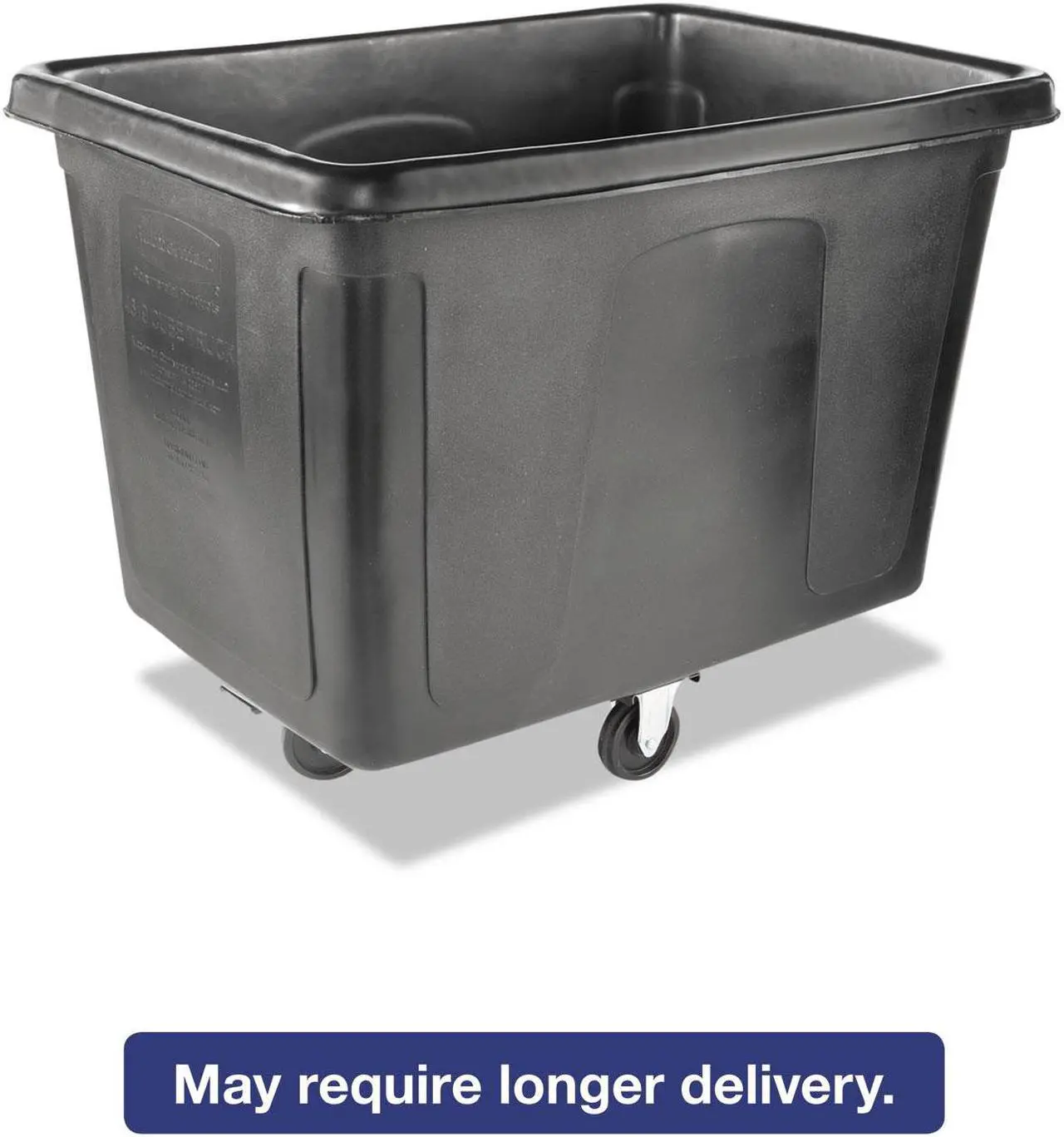 Rubbermaid Commercial Cube Truck Rectangular 600-lb. Cap. Black RCP4619BLA - Newegg.com