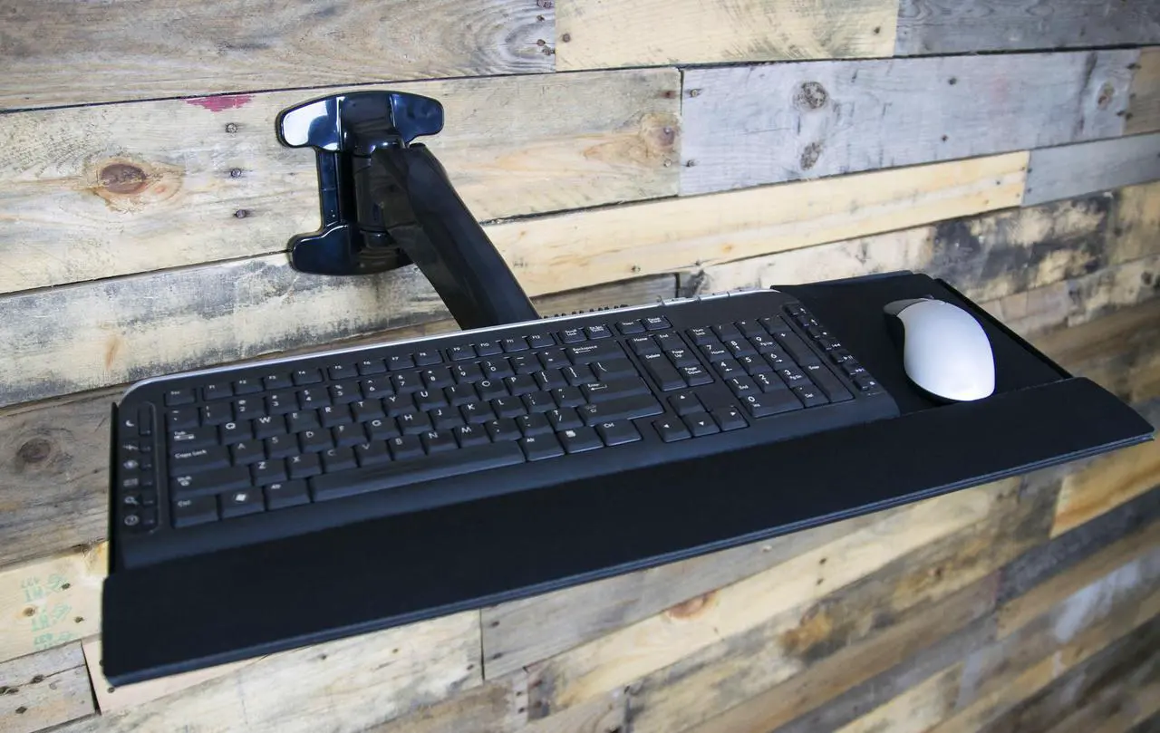 VIVO Deluxe Computer Keyboard Tray Holder for VESA Mount Stand / Fits ...