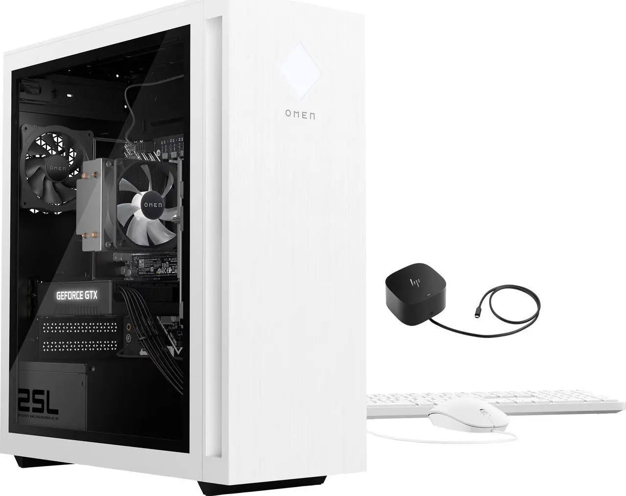 HP OMEN 25L Gaming & Entertainment Desktop PC (AMD Ryzen 5 5600G 6-Core ...