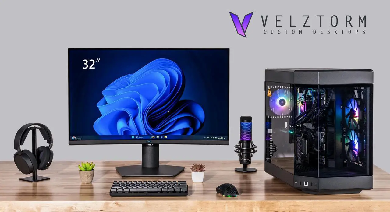 Velztorm Black Praetix Custom Built Gaming Desktop PC (Intel i9-14900K ...