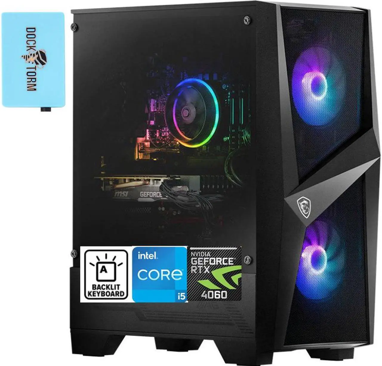 Msi Codex R Gaming Desktop Pc 6 Core Intel I5 12400f Geforce Rtx 4060