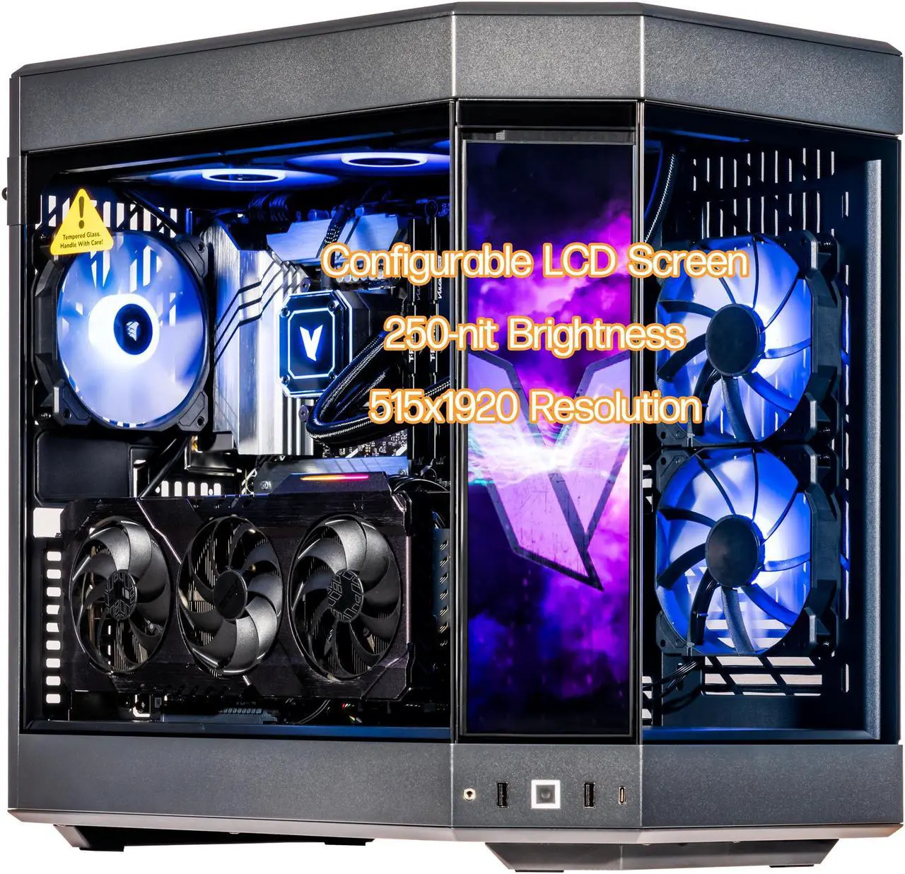 Velztorm LCD Black Praetix Custom Built Gaming Desktop PC (Intel i9 ...