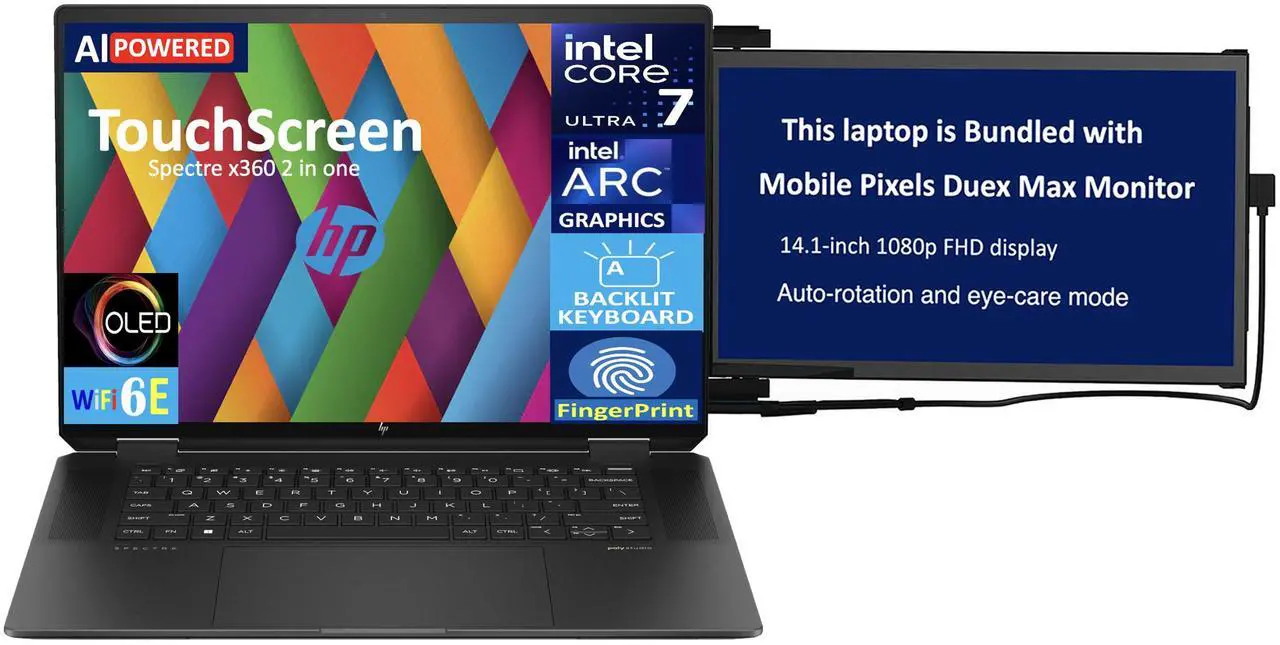 HP Spectre x360 AI Powered 2-in-1 Laptop 16.0" Touchscreen OLED 2.8K ...