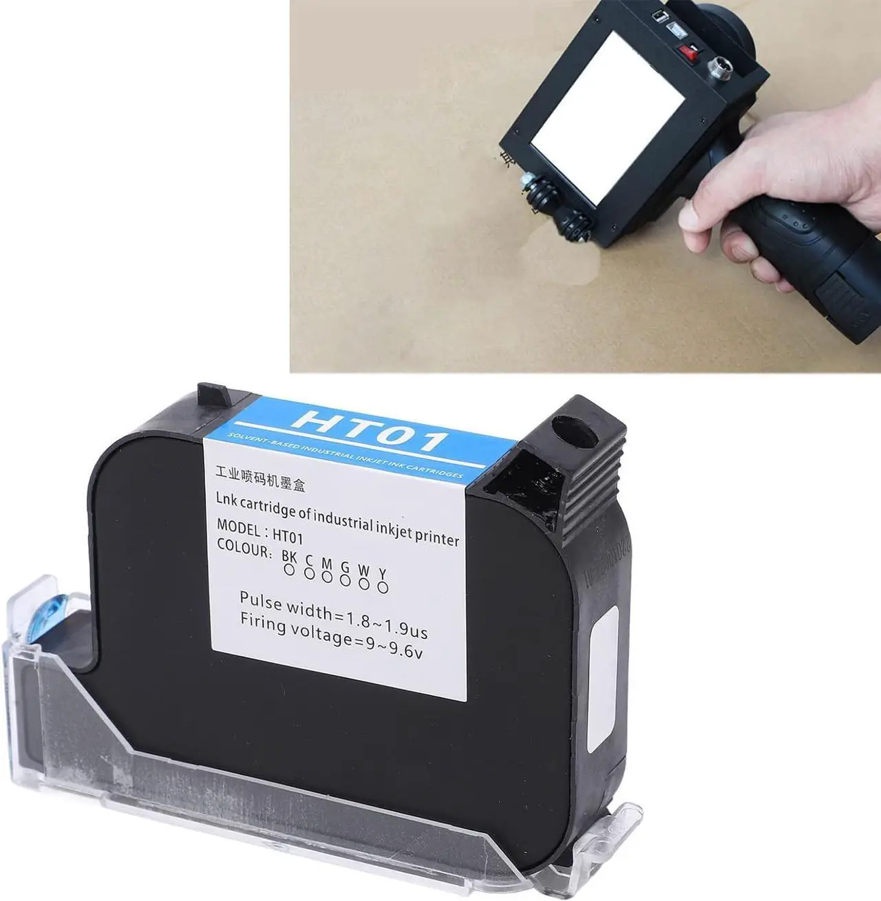 Handheld Printer Ink Cartridge, 42ml Quick Dry Inkjet Printer Cartridge ...