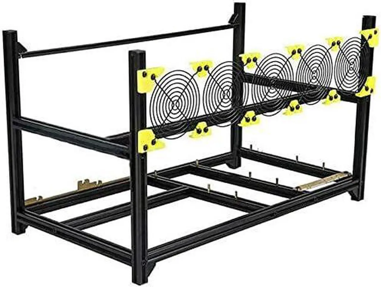6/8 GPU Aluminum Stackable Open Air Mining Computer Frame Rig Ethereum ...