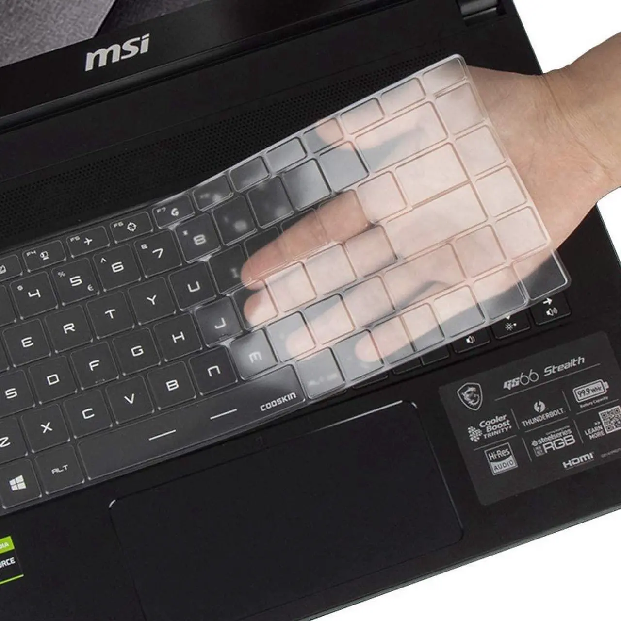 Ultra Thin Keyboard Cover for 15.6" MSI GS66 Stealth 10SFS 10SGS, GE66 ...