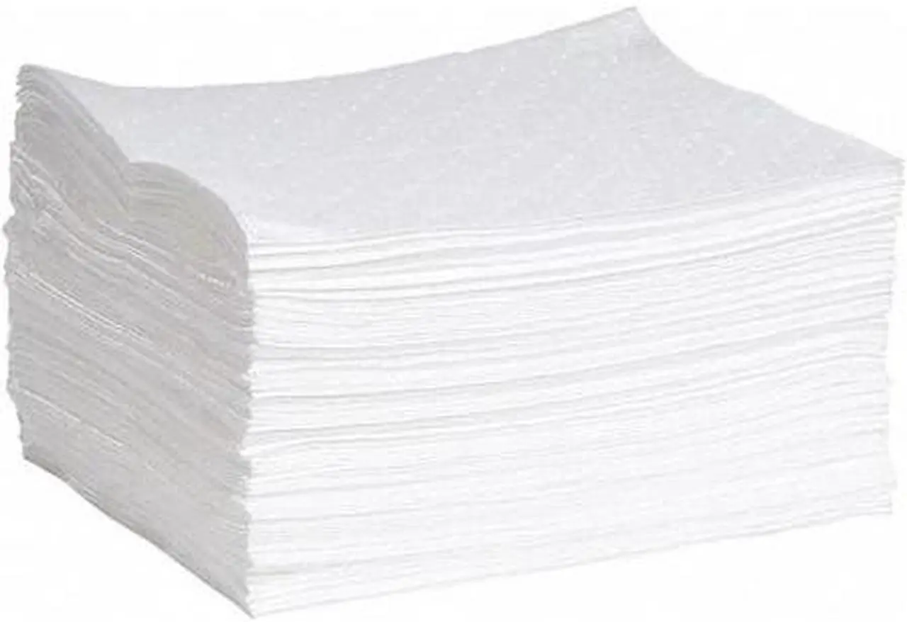 SPILLTECH WPF100M Absorbent Pad, 15 in W x 19 in L, Absorbs 20 gal. per ...