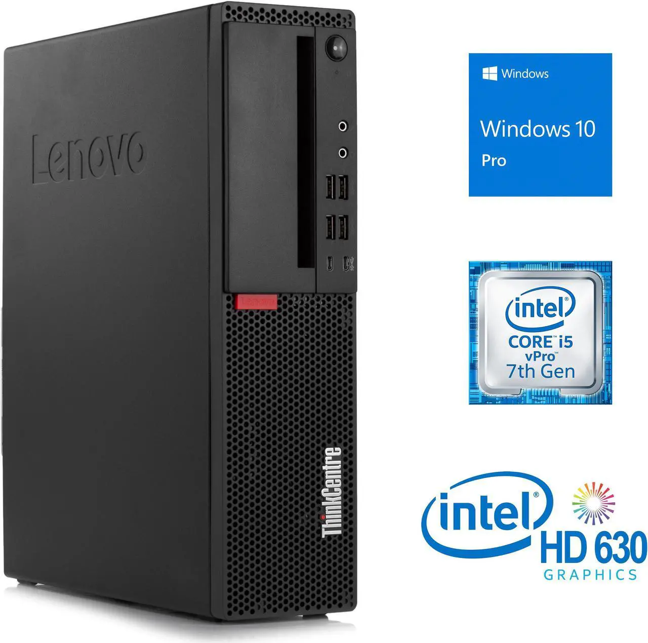 Lenovo ThinkCentre M910s Desktop, Intel Core i5-7500 Upto 3.8GHz, 16GB ...