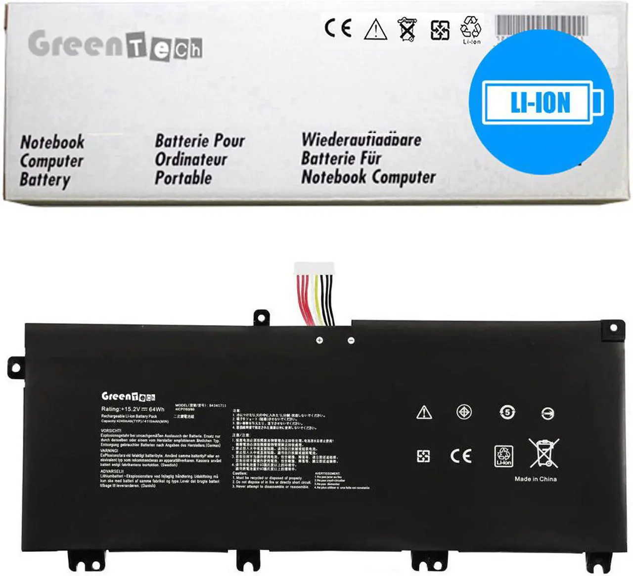 GREENTECH B41N1711 BATTERY FOR ASUS ROG STRIX GL503 GL703 FX503 FX705 ...