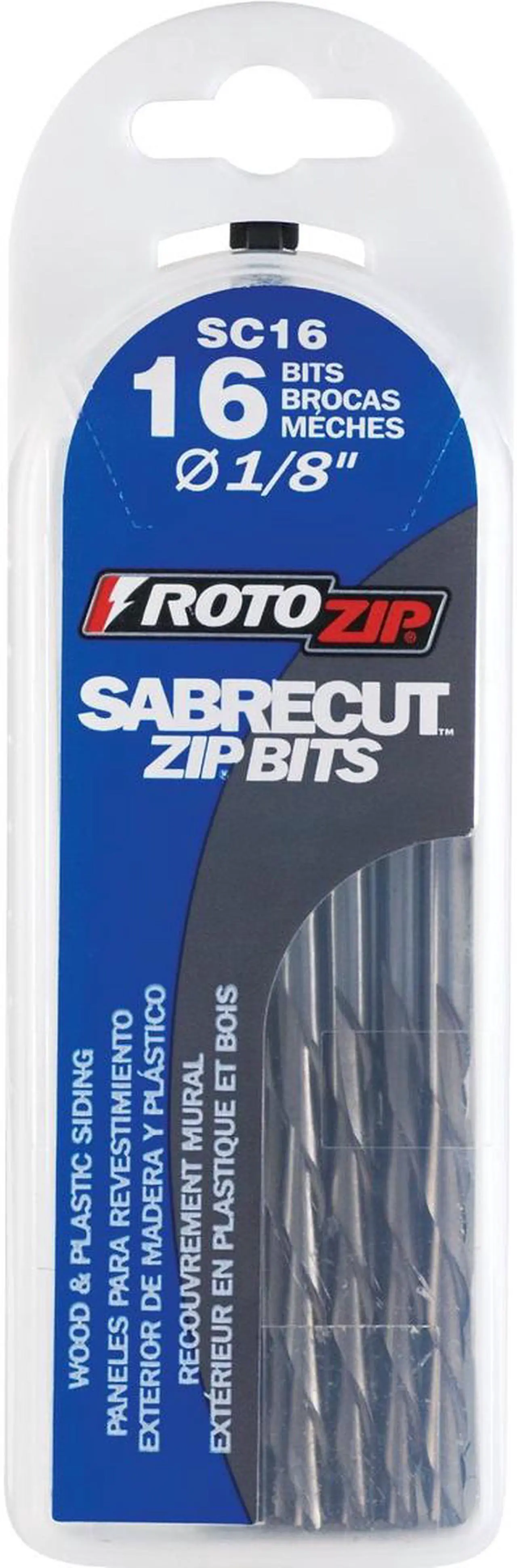 ROTOZIP SC16 Sabercut Drywall Bit,HSS,PK16 - Newegg.com