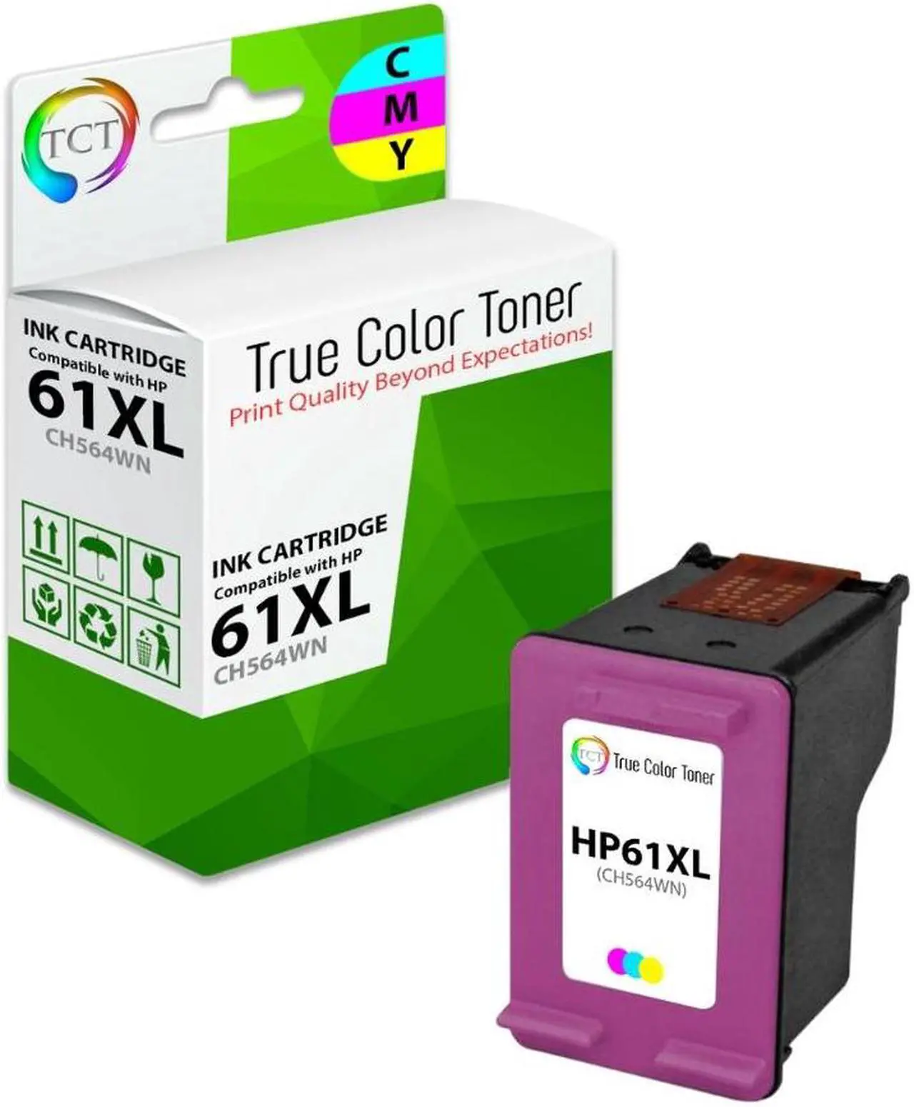TCT 61XL Ink Cartridge - Premium Compatible Replacement for HP 61XL ...