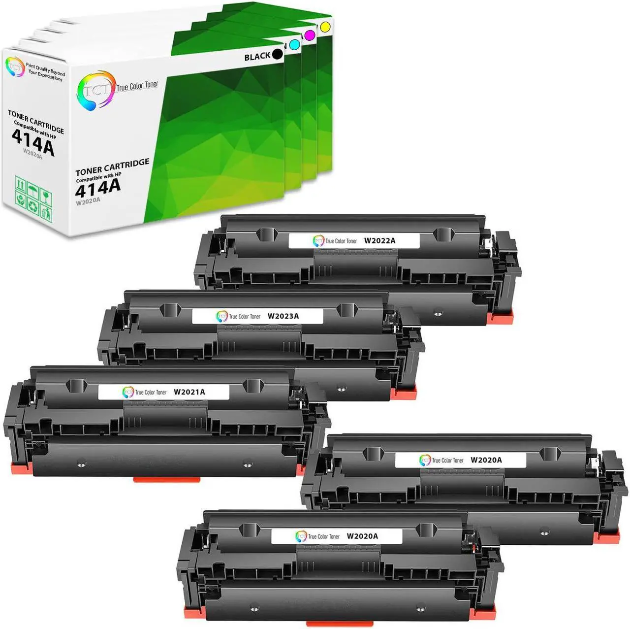 True Color Toner 414A Toner Cartridge 5 Pack - Premium Compatible ...
