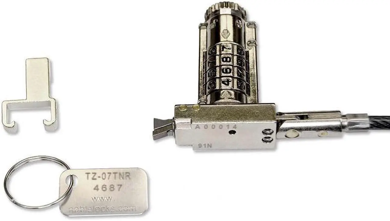 Noble Locks TZ07TNR Compact Combination Wedge Lock - Non Resettable ...