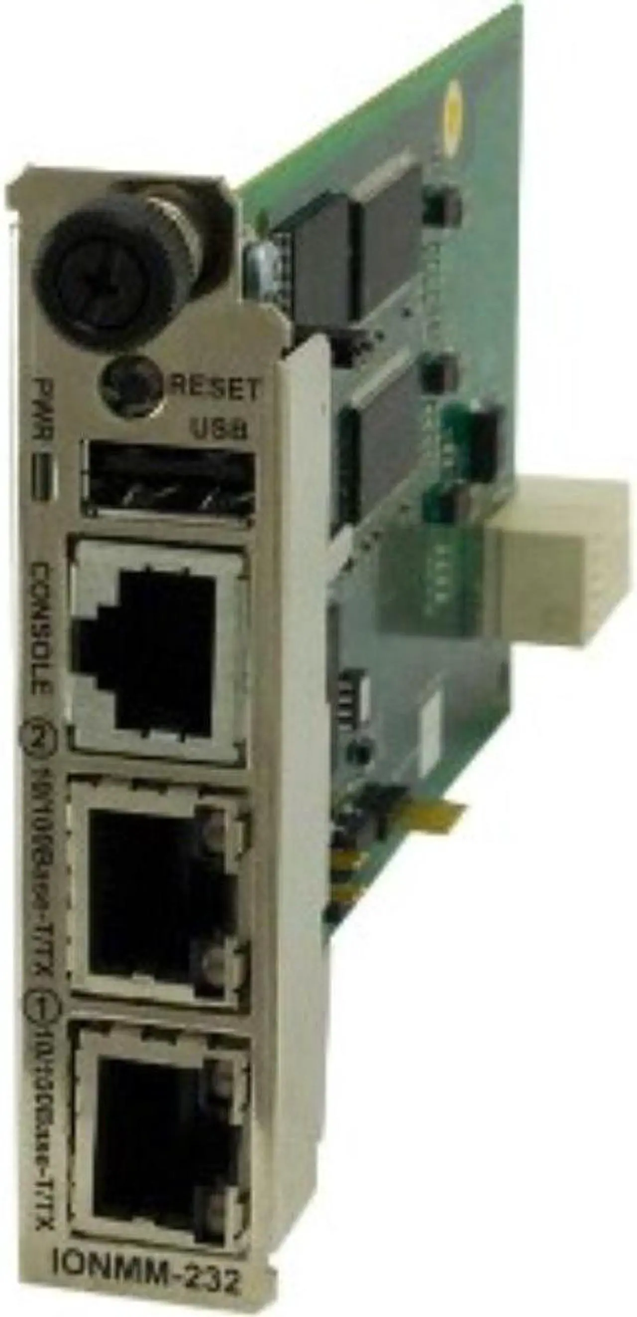 Transition Networks Management Module for the ION Chassis with a RS232 ...