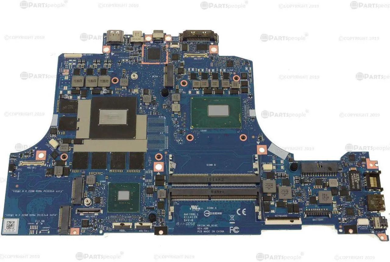 Refurbished: Dell OEM Alienware m15 m17 Laptop Motherboard System ...