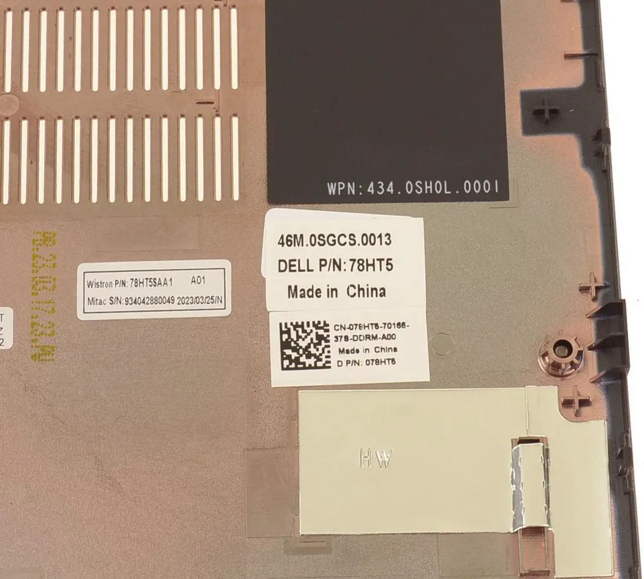 New Dell OEM Latitude 5340 Laptop Bottom Base Cover Assembly 78H3V ...