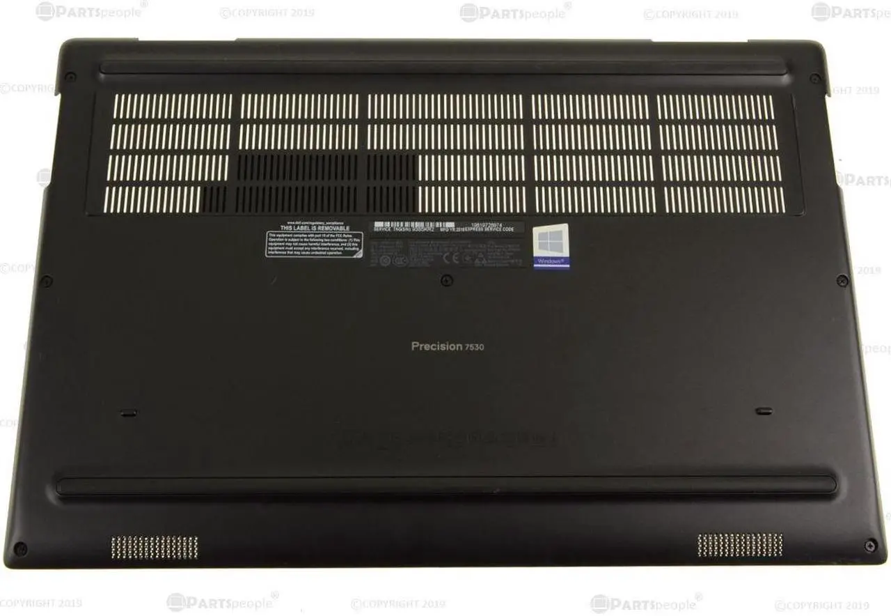 Refurbished: Dell OEM Precision 7530 Bottom Base Cover Assembly D5HF0 ...