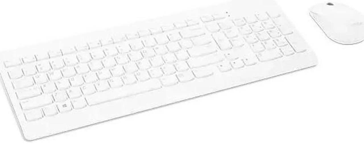 Refurbished: Lenovo 510 Wireless Combo Keyboard & Mouse (White) - US ...
