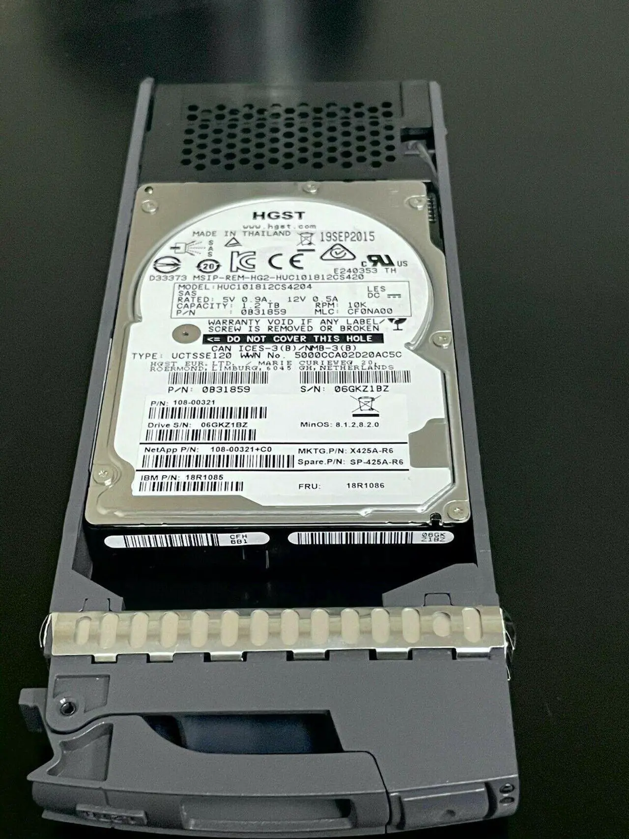Refurbished: NetApp IBM HGST X425A-R6 108-00321 18R1085 1.2TB 10K SAS 2 ...