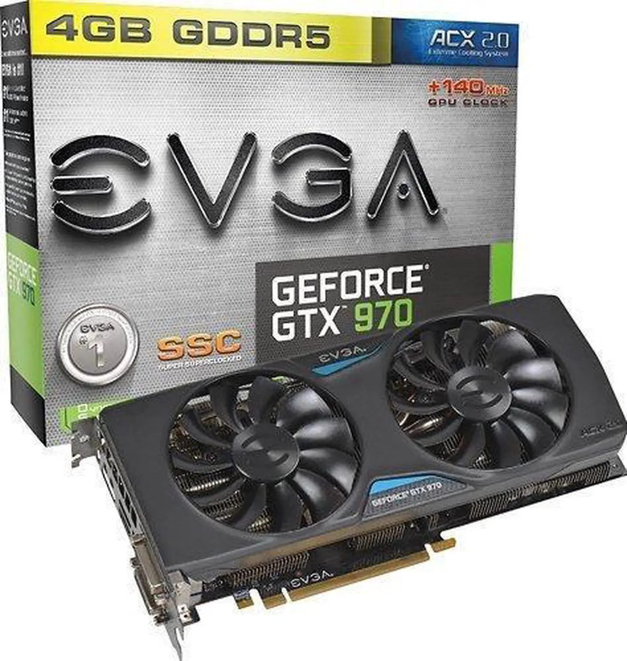 EVGA - GeForce GTX 970 4GB GDDR5 PCI Express 3.0 Graphics Card - Black ...